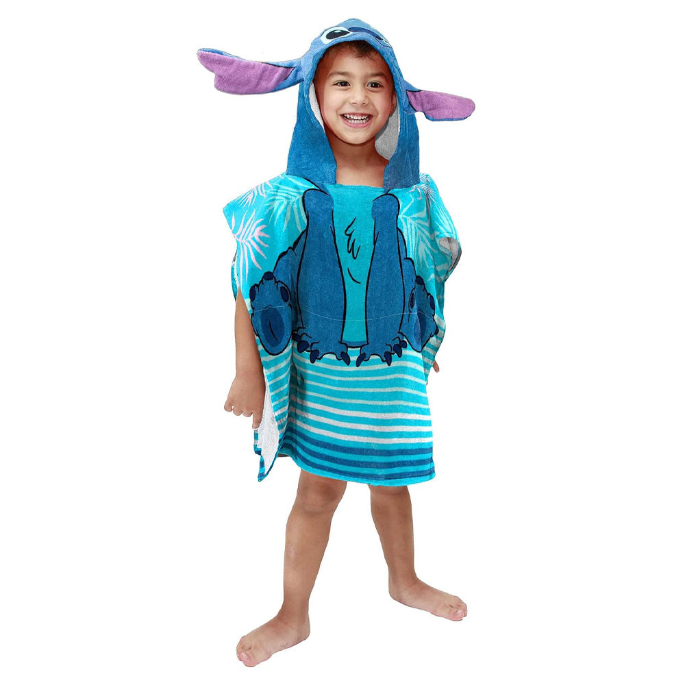 Disney Stitch Kids Hooded Poncho Towel - Fun & Cosy – Character Stop